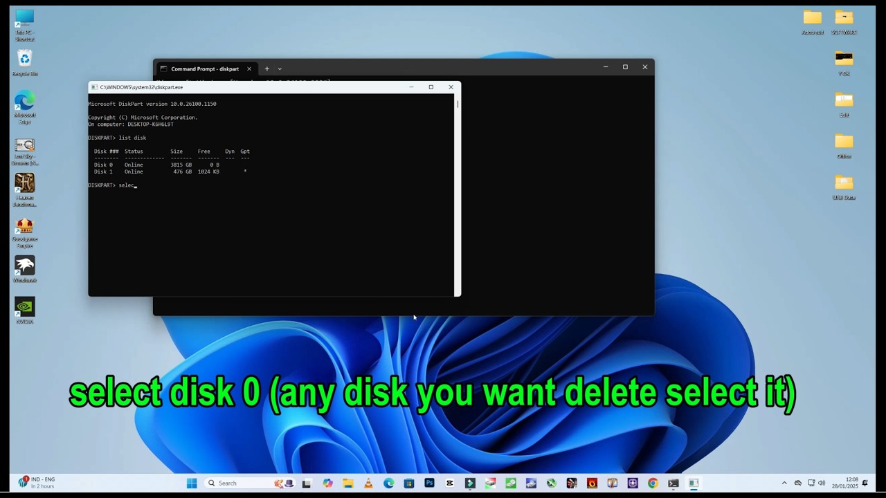 How to Clean a Disk Using Diskpart - Windows 11 CMD - YouTube