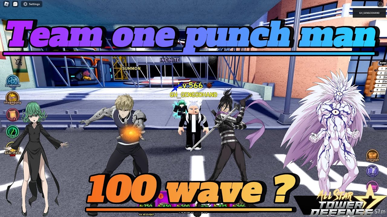 เล่นไปเรื่อยEP.125 ใช้ทีม ONE PUNCH MAN จะถึง100เวฟมั้ย Roblox All Star ...