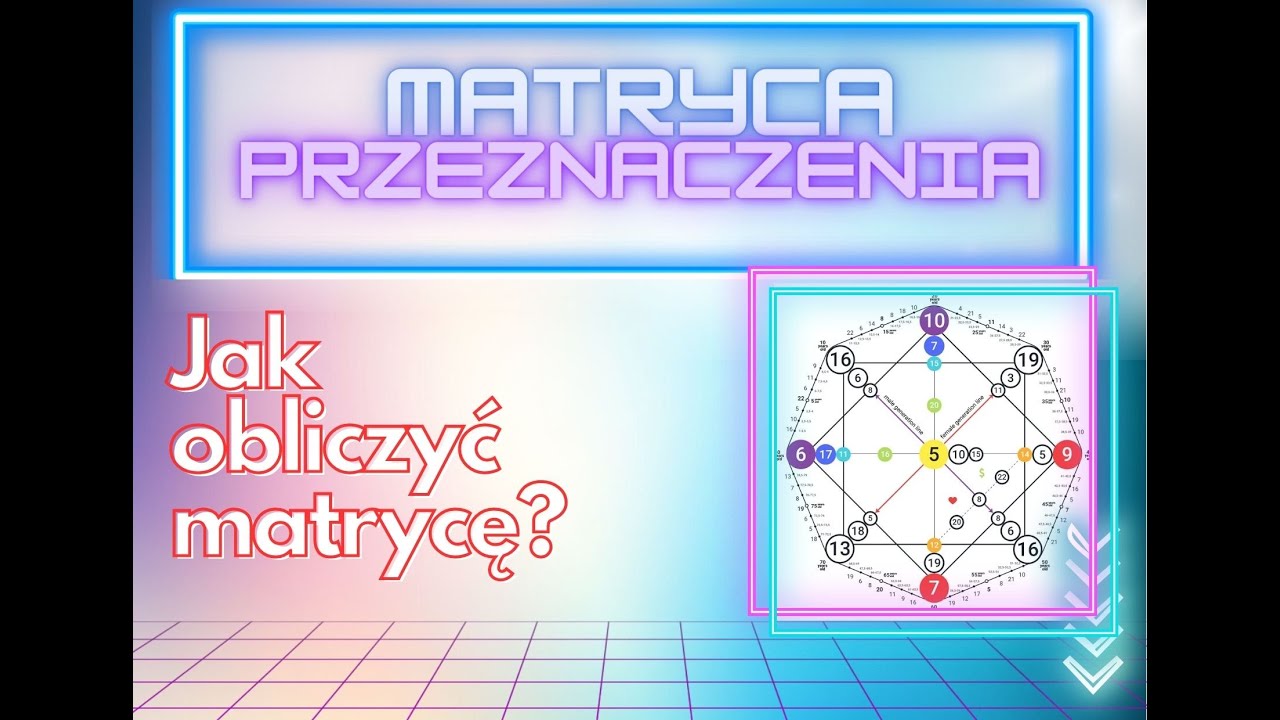 Jak obliczyć matrycę przeznaczenia, matrycę losu? - YouTube