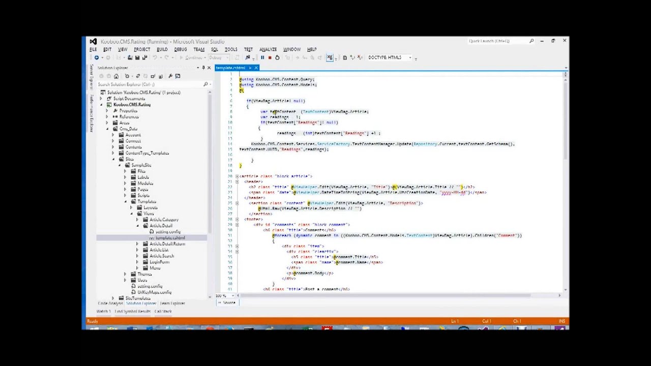 Kooboo CMS - Debugging 101 - YouTube