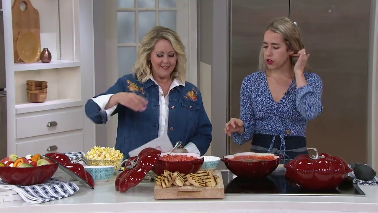 Cook's Essentials 3.5-qt Cast-Iron Tomato Pot on QVC - YouTube