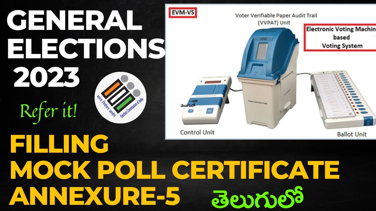 FILL MOCK POLL CERTIFICATE.. TELUGU - YouTube