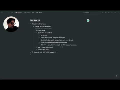 4 Questions - My Journaling Routine in Workflowy - Live Walkthrough [+Template] - YouTube