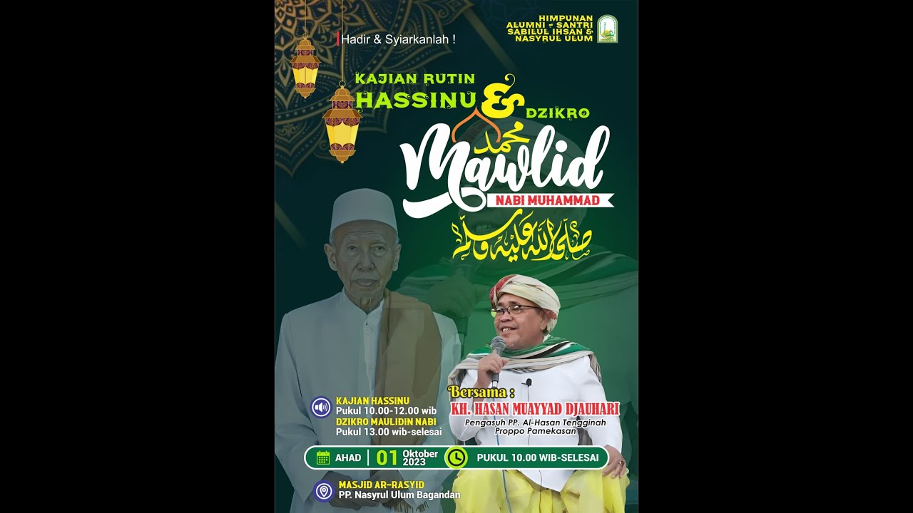 🔴(LIVE) PERINGATAN MAULID NABI MUHAMMAD S.AW || PP. NASYRUL ULUM ...