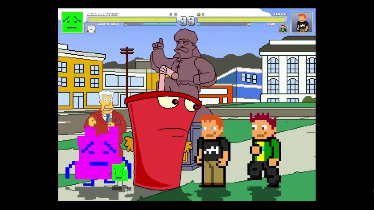 MUGEN Fight - The Mooninites and Master Shake vs. Dave (Code Monkeys ...