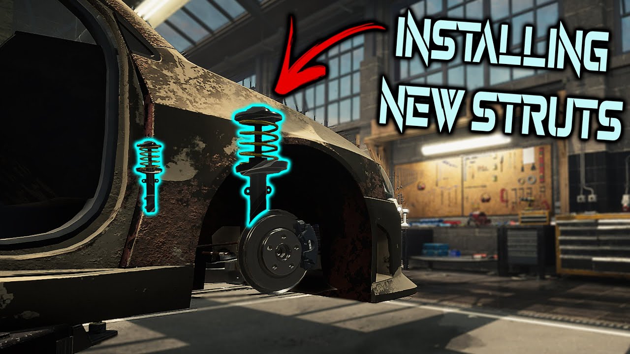 Fixing the Struts and Rear springs in Project Lancer Car Mechanic ...