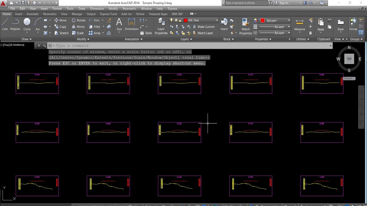 Draw Multiple Cross Sections in Auto CAD #3. Layers Commands - YouTube