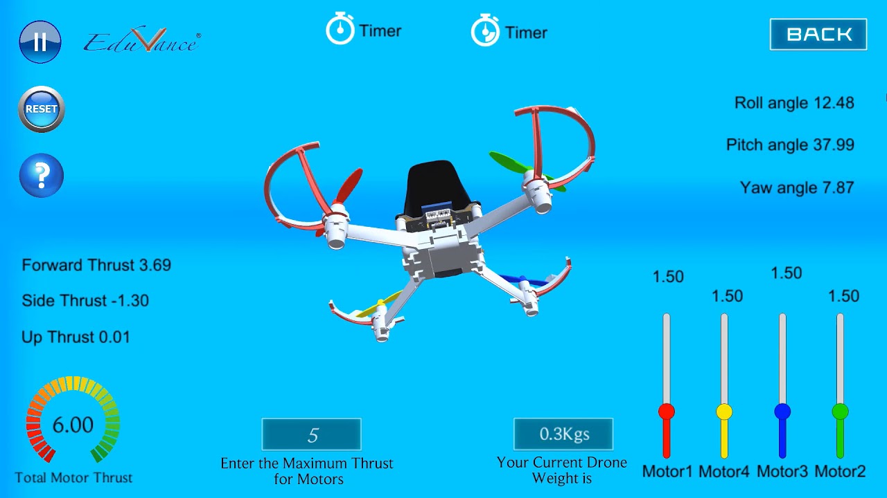 Drone Simulator Course | Level 3 : What is Drone Pitch | Practical ...