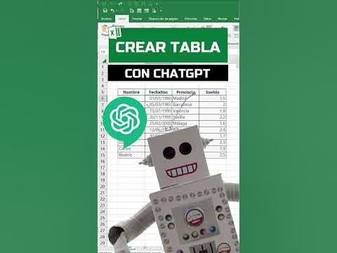 Crear tablas con IA (ChatGPT) #shorts #excel #excelgratis #openai - YouTube