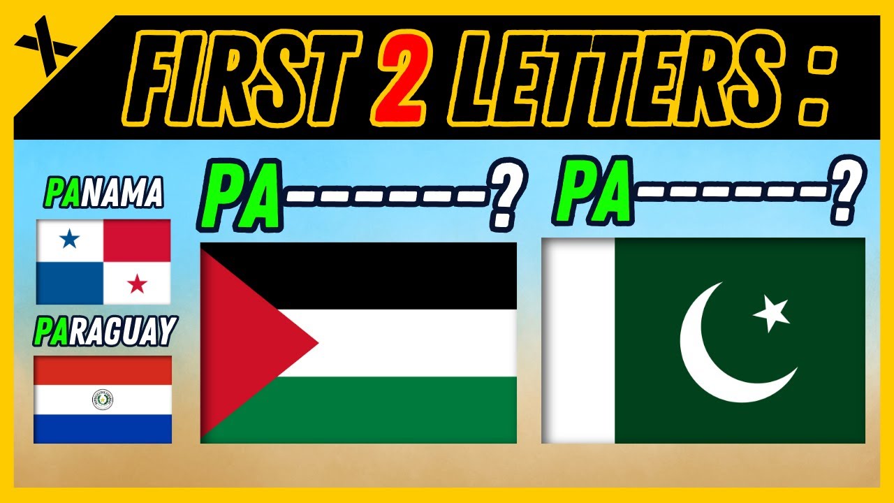 Guess the Country Quiz By First 2 Letters - YouTube