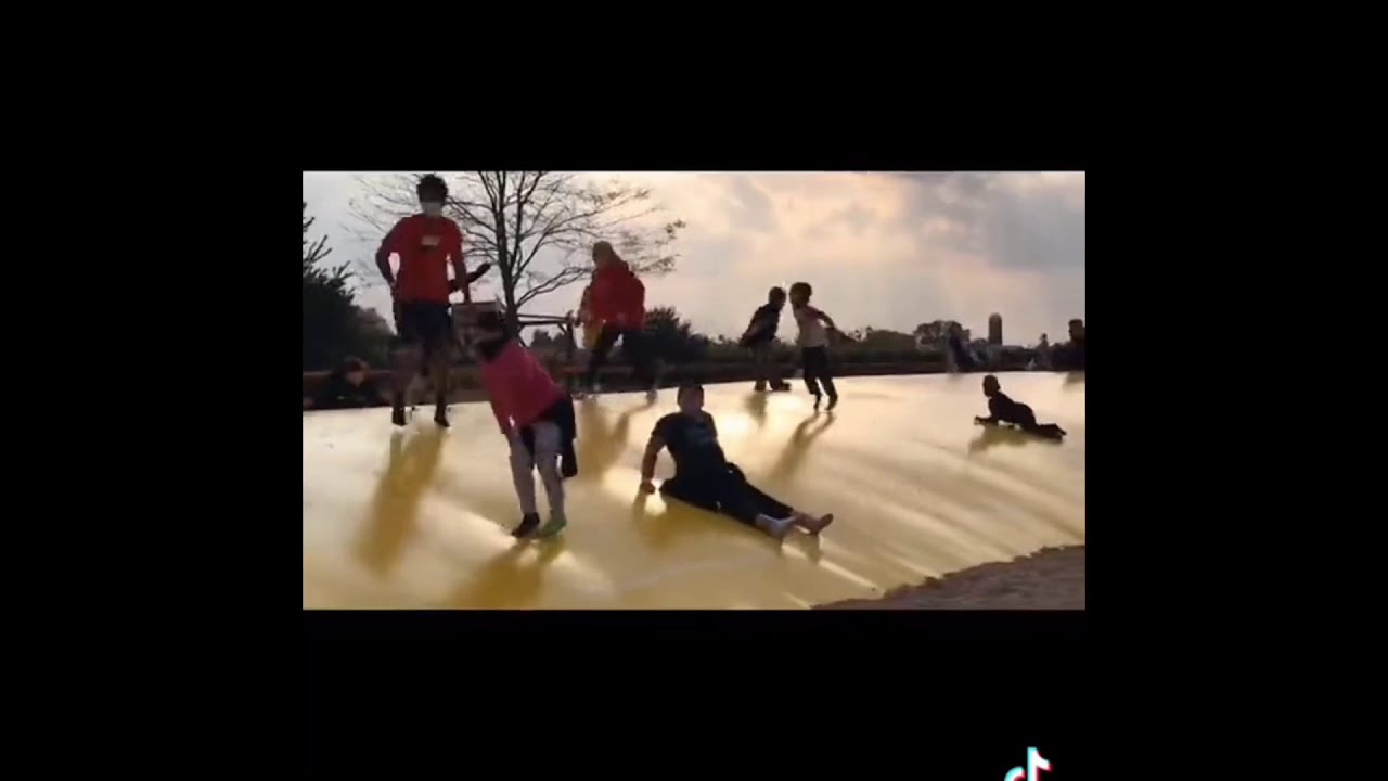 Falling On A Huge Slide!!! 😂🤭 - YouTube