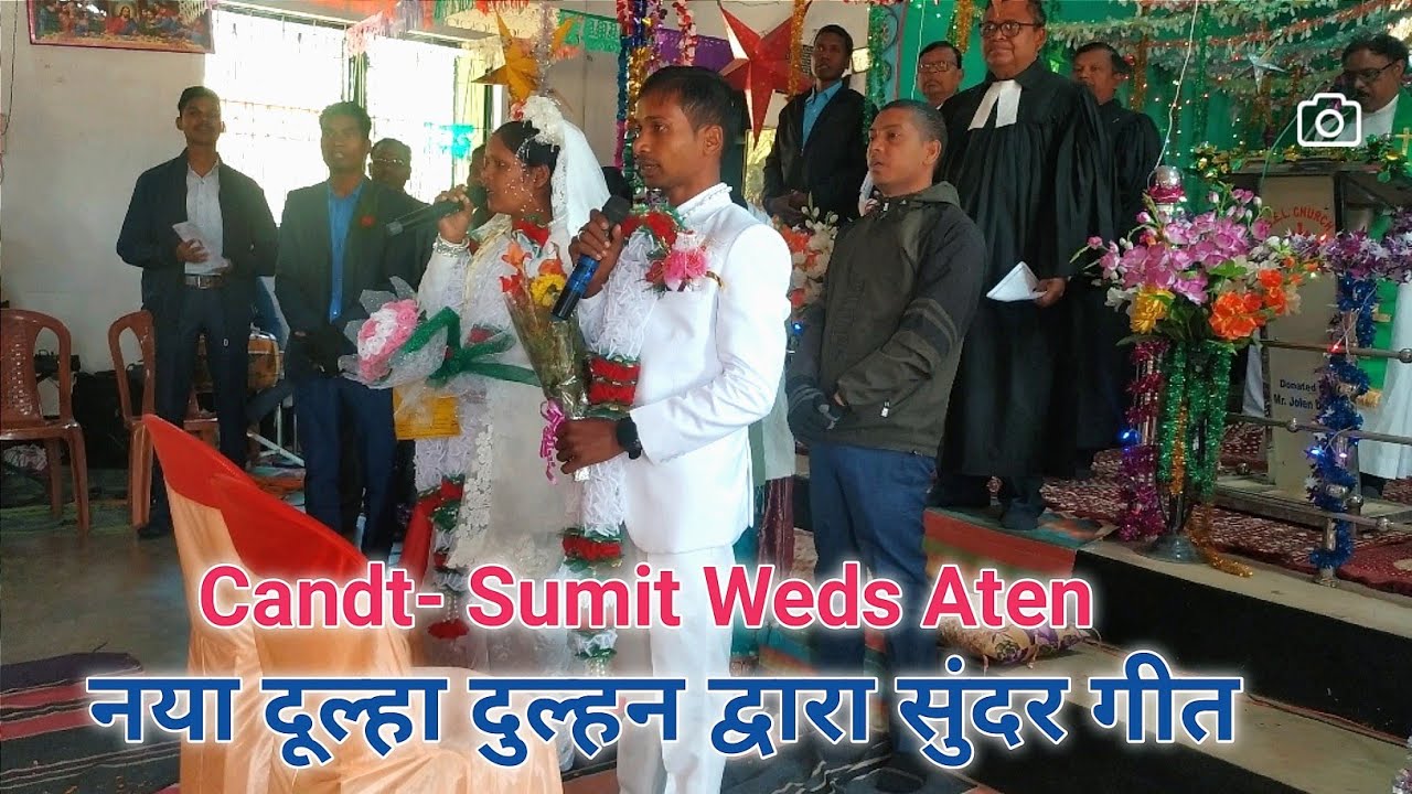 Sumit Weds Aten | Church Marriage New Couple Singing Song, Karimat Banla. @BKDhamaka - YouTube