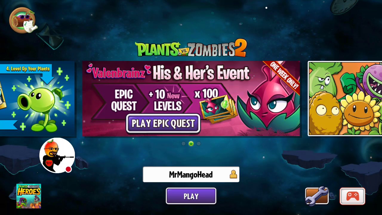 Mango Plays: Plants vs. Zombies™ 2: Piñata Party & Epic Quests 2/10 ...