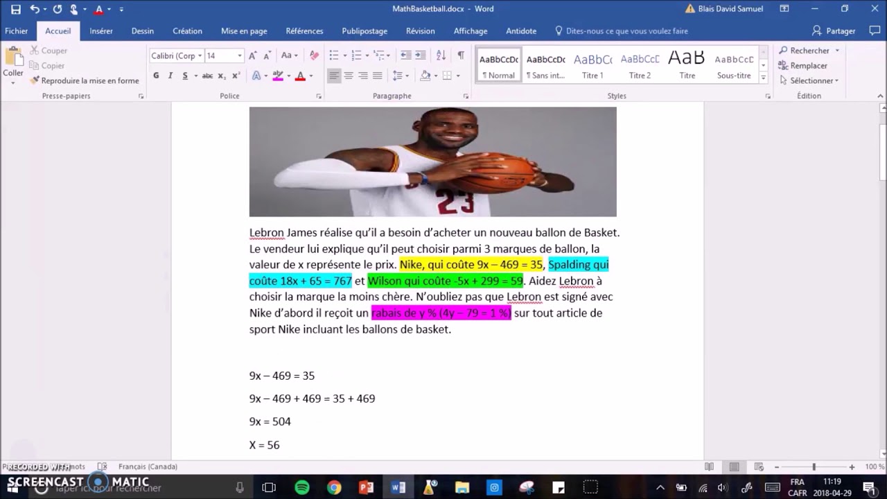 Problème/Solution Padlet Math - YouTube