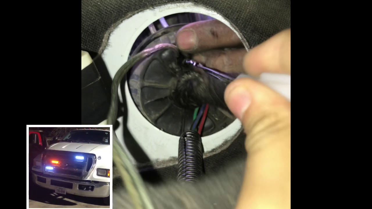 How to install Emergency warning strobe light/ Tow truck Ford F-650 ...