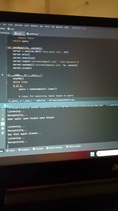 I have make voice assistant using python 🤖 - YouTube