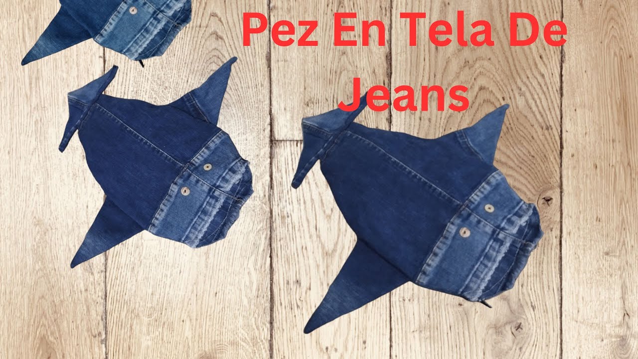 Pez En Tela De Jeans Multiusos | Fish in Denim Fabric - YouTube