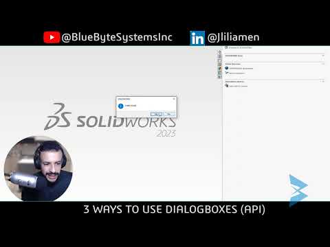 SOLIDWORKS VBA: Three ways to show the dialogbox - YouTube