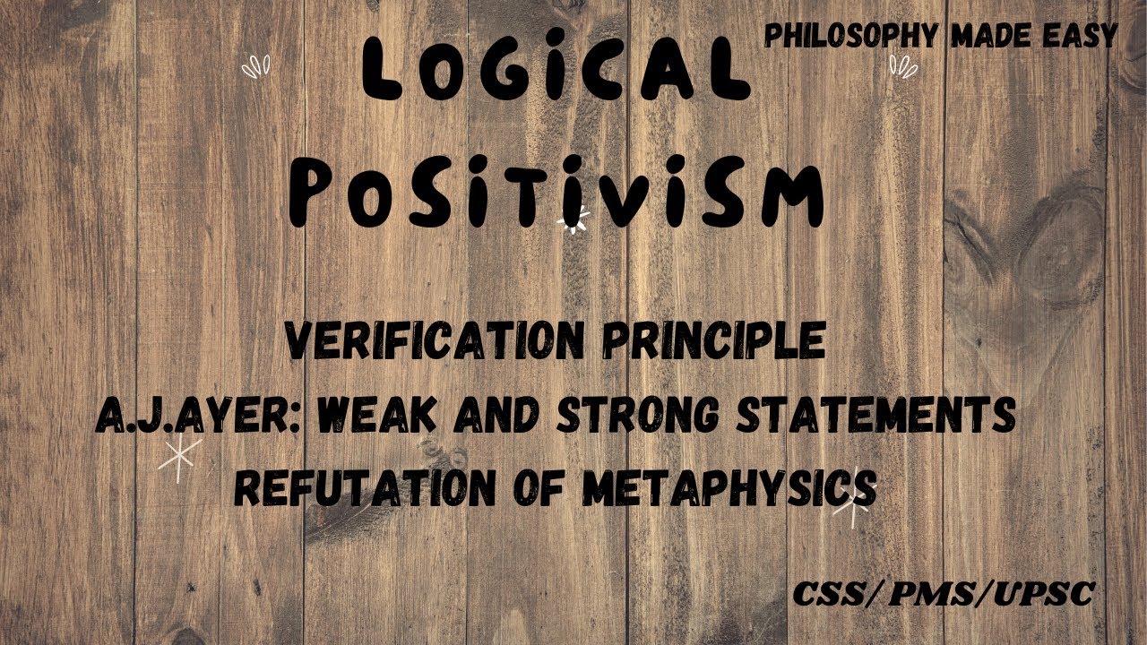 Logical Positivism And Verification Principle YouTube Logical Positivism And Verification Principle YouTube