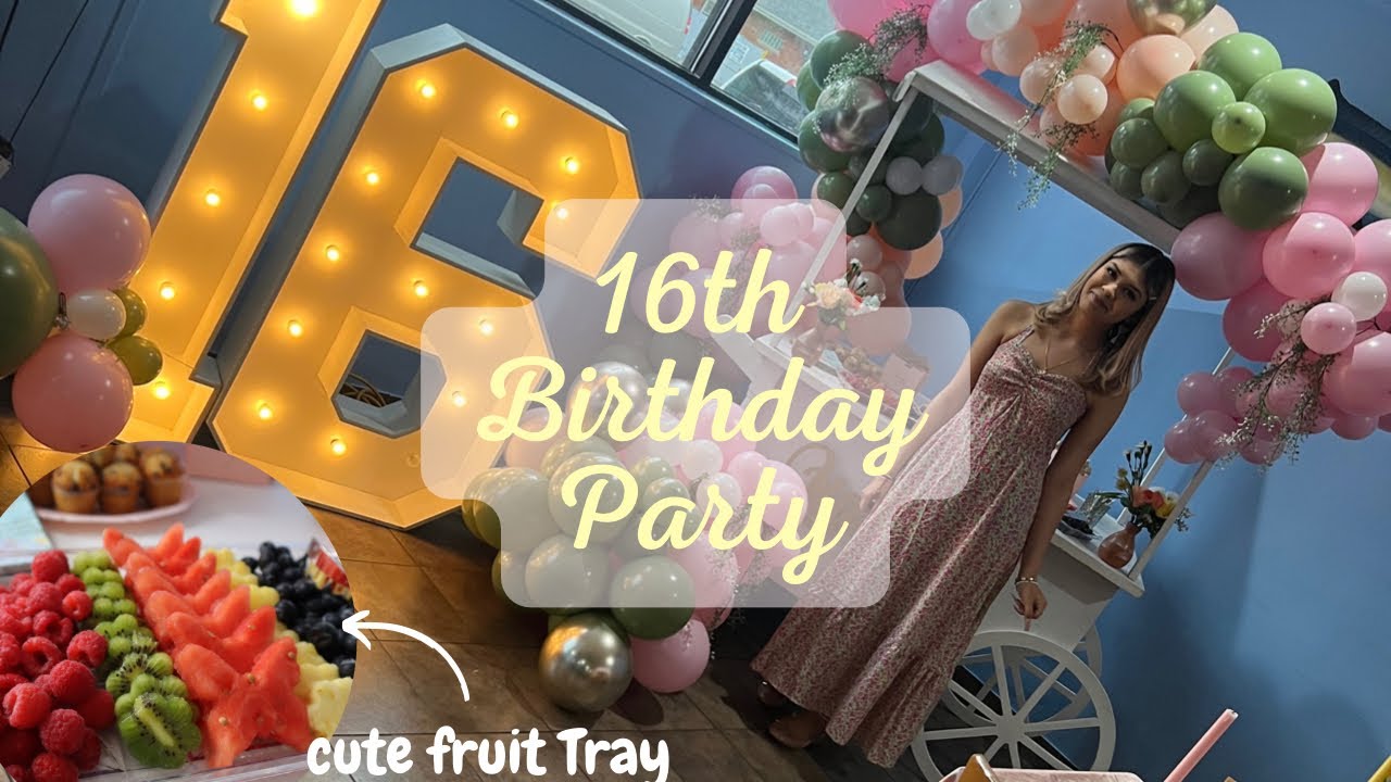 Cute 16th birthday party Decor | Going on a Shopping spree vlog - YouTube