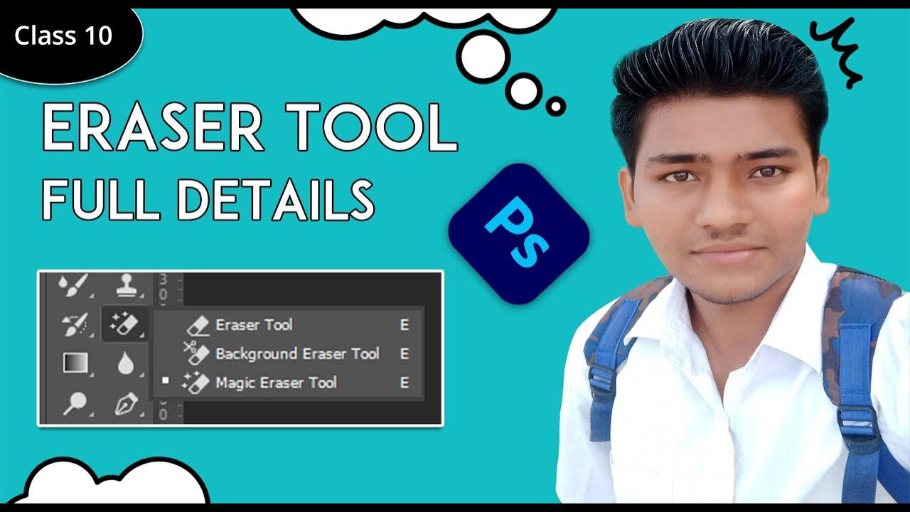 How To Use Eraser Tool || Eraser tool kaise use kare photoshop 2023 ...