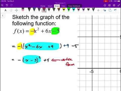 Pre-Calculus 11 Lesson 3.3a "Completing the Square I" - YouTube
