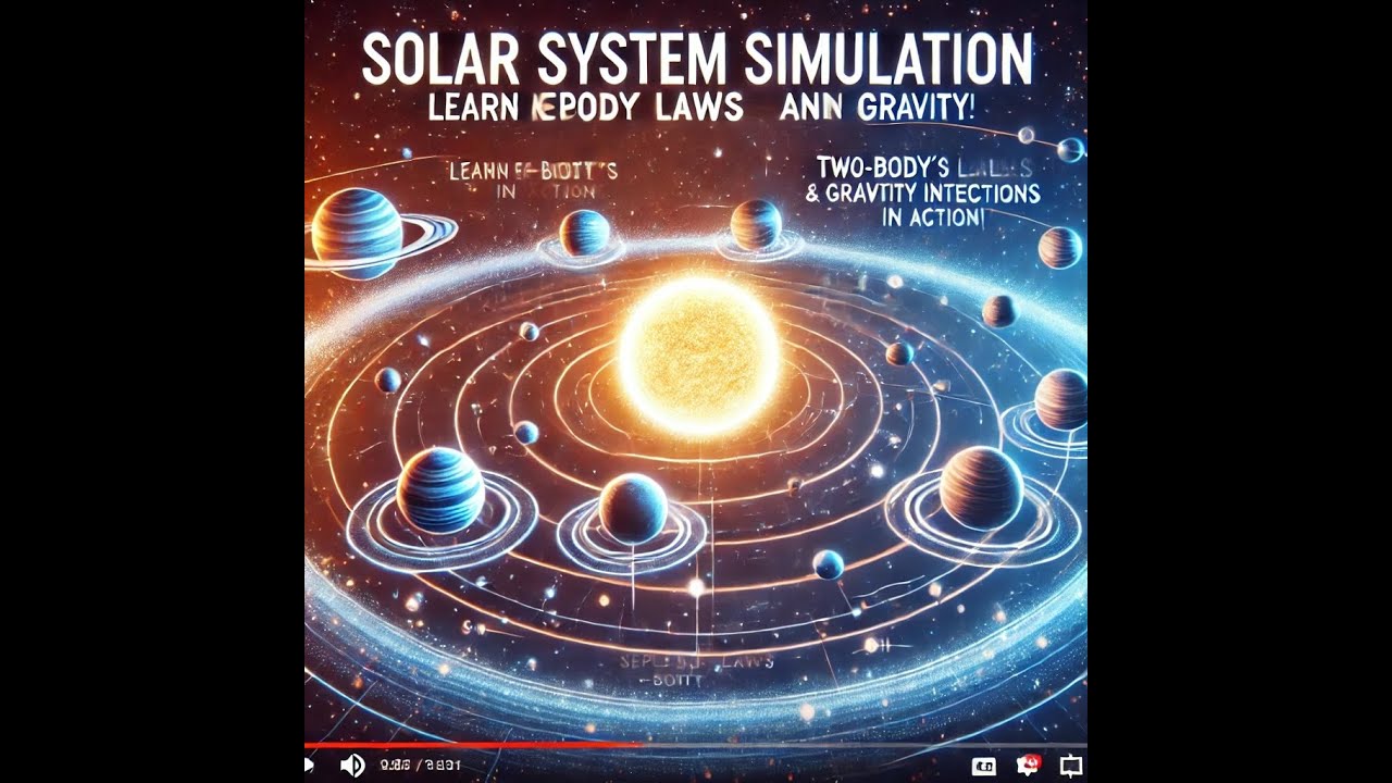 Two body simulations | Earth and sun motion, Kepler's laws simulations ...