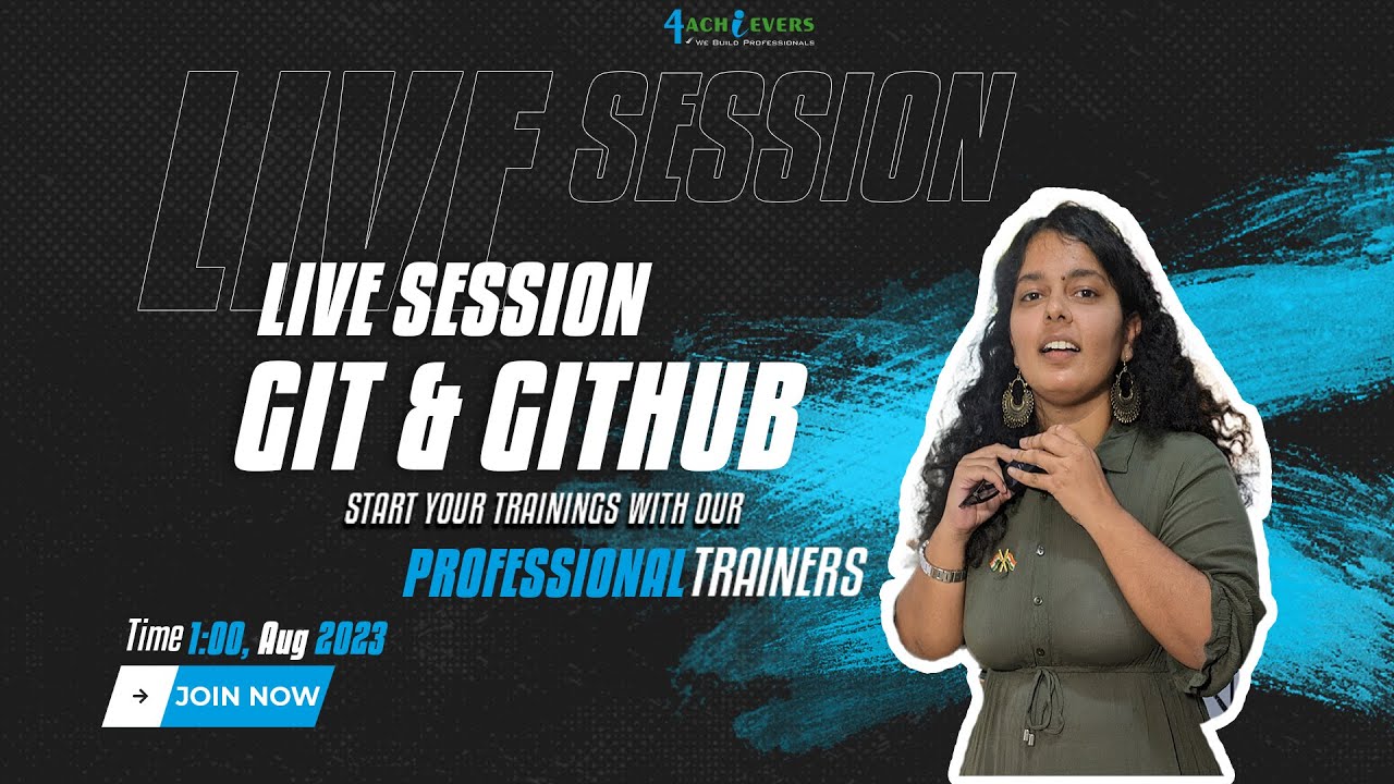 Gitand Github Live Session 4achievers Training Institute Youtube