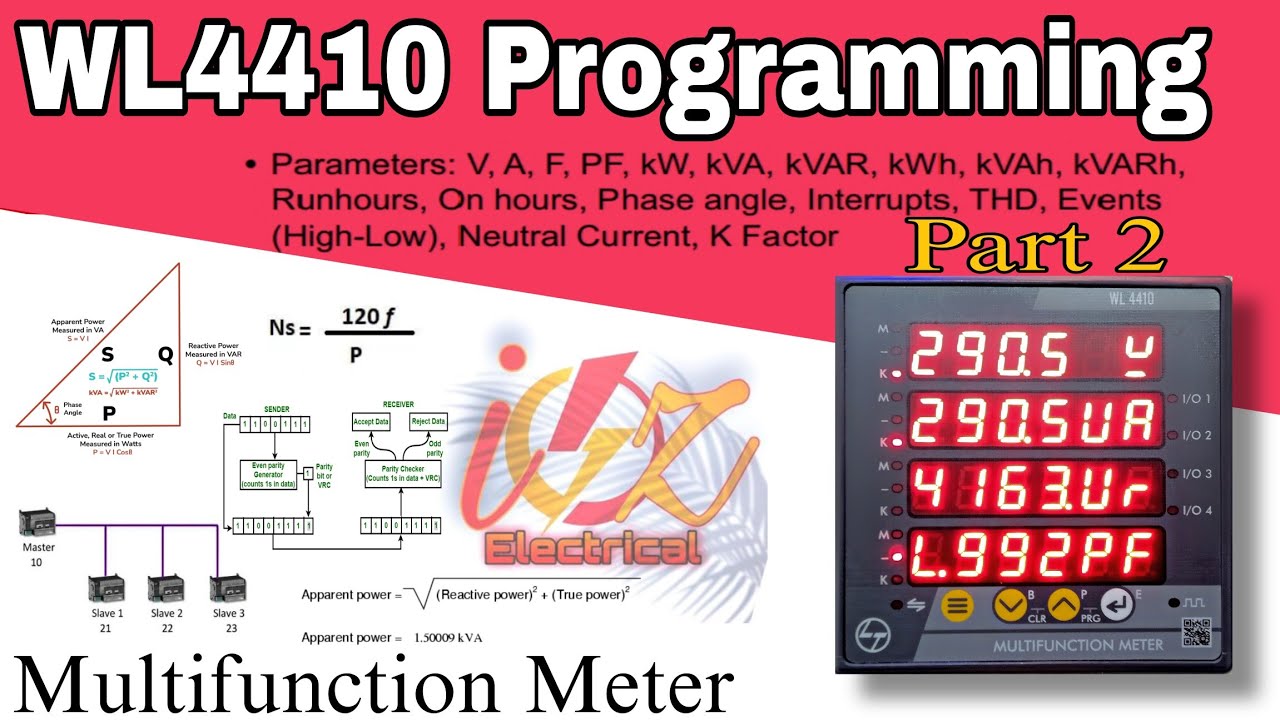 WL4410 Programming | Detail Programming of Multifunction Meter - YouTube