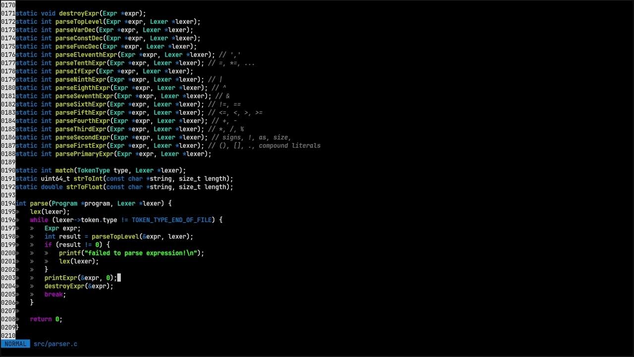 Writing an interpreter from scratch, part 10: refactor - YouTube
