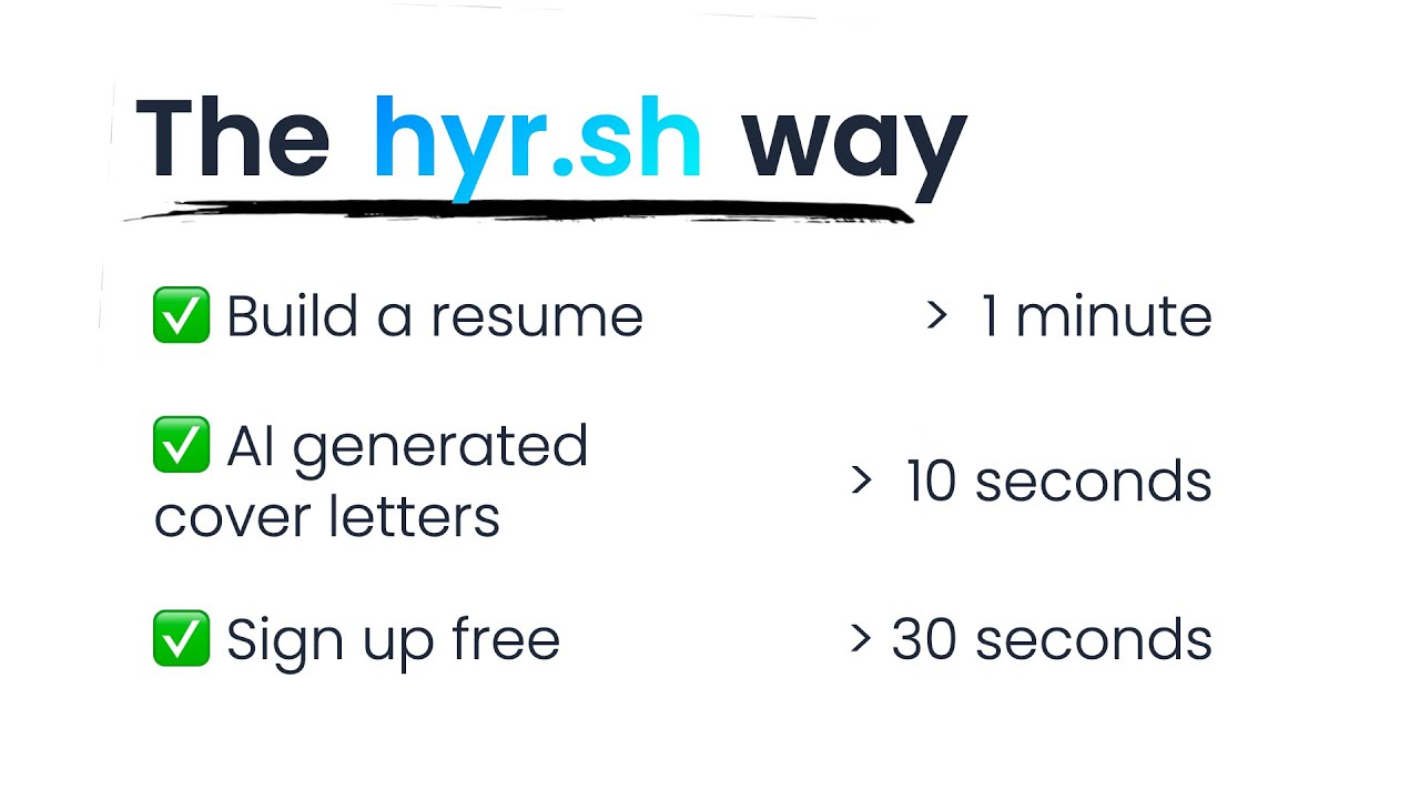 Hyr.sh | Job Hunting, Made Easy - YouTube
