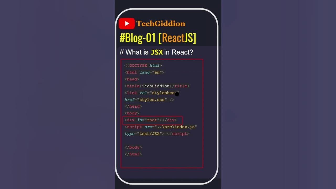 Blog01 React What Is Jsx Javascript Xml In React Hindi Liveexamples React Youtube