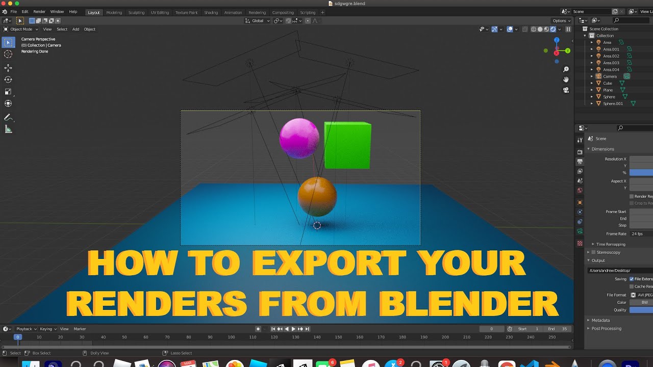 How To Export Your Renders In Blender YouTube How To Export Your Renders In Blender YouTube