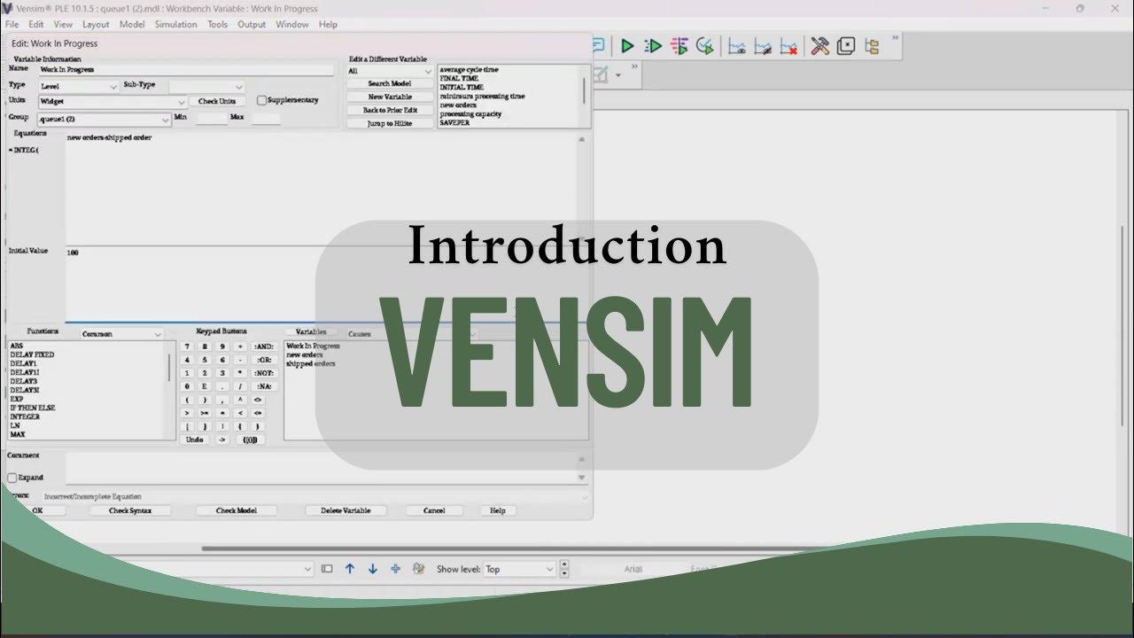 Introduction to Vensim - YouTube