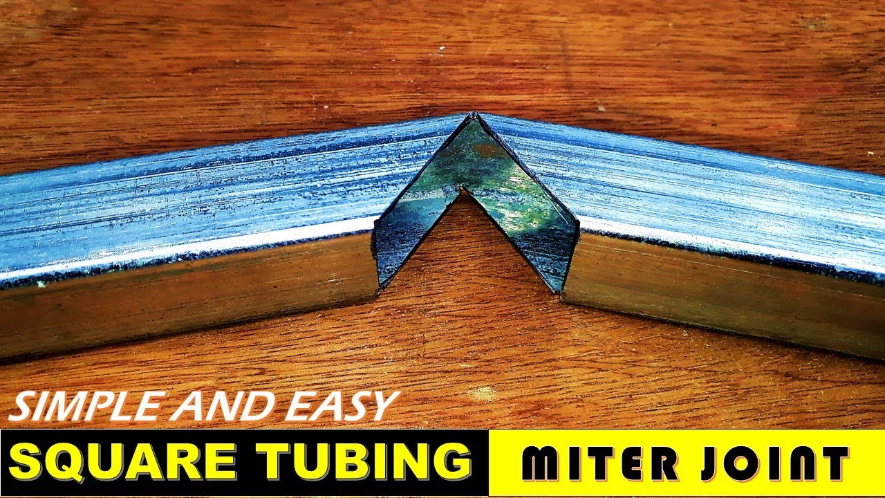 SIMPLE SQUARE TUBING MITER JOINT AT 90 CORNER Fab Weld Process