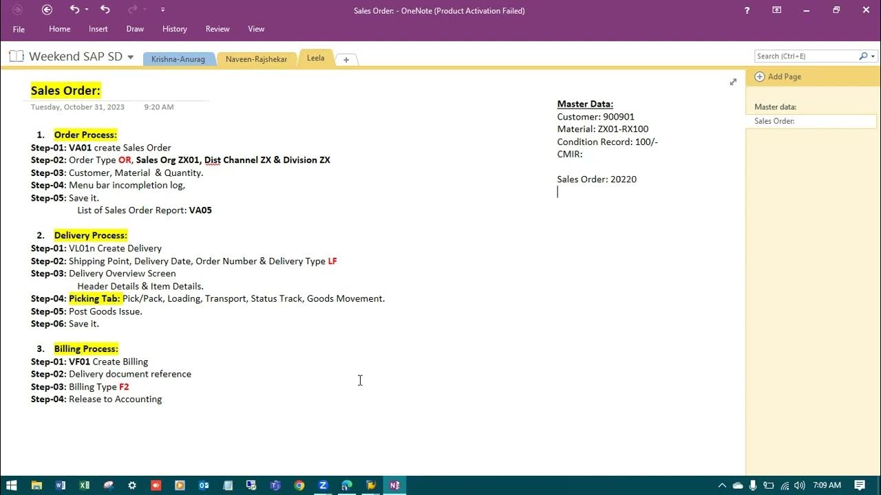 SAP SD || Sales Order Process || VA01 - YouTube