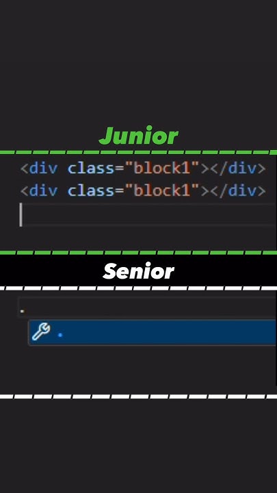 Junior Vs Senior Fronted developer #webdevelopment#javascript#programming #html #css #html5 # ...