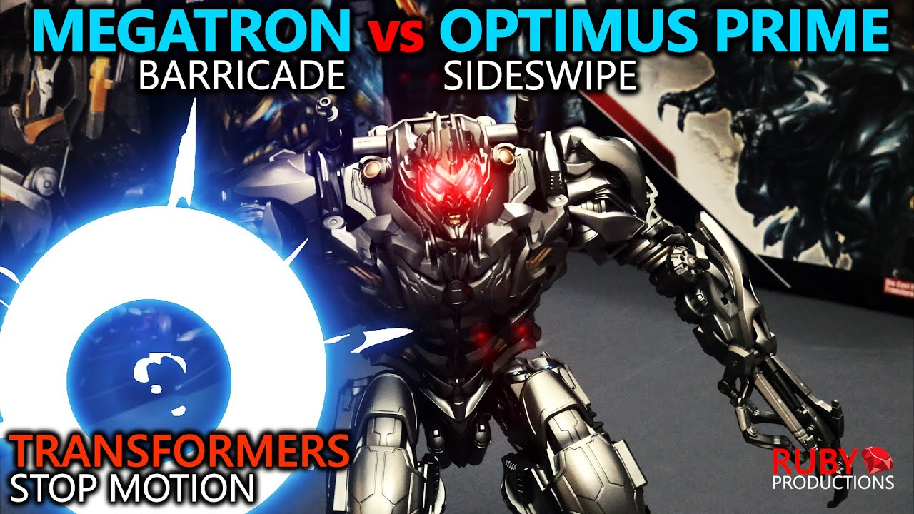 OPTIMUS PRIME, SIDESWIPE vs MEGATRON, BARRICADE - TRANSFORMERS STOP ...