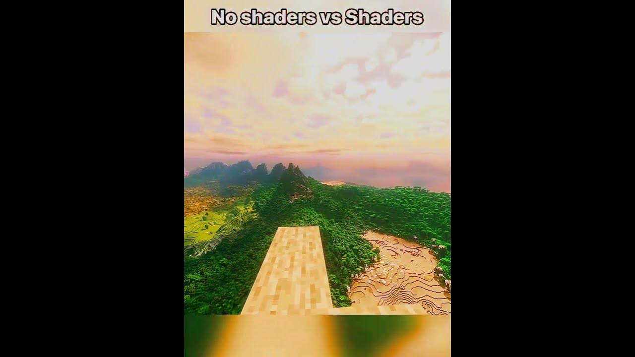 No Shaders Vs Shaders #minecraft #minecraftshorts - YouTube