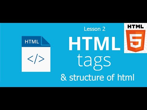 Html structure and usage of tags - YouTube