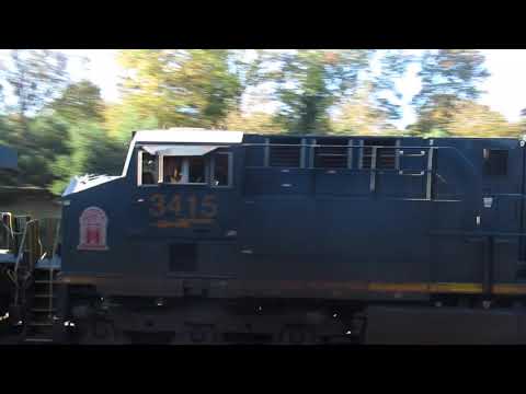 CSX Q403 With Georgia Heritage Sticker Unit & DPU at Hopewell 10/15/20 - YouTube