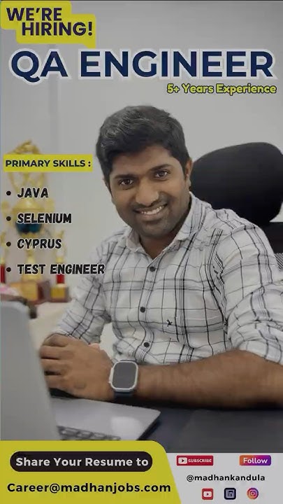 QA Engineer with Cypress #placement #qaengineer #jobs - YouTube