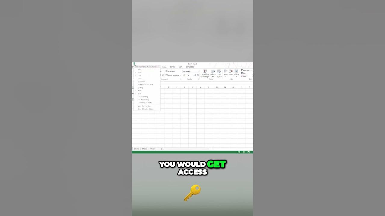 Supercharge Your Excel Skills with the Quick Access Toolbar! - YouTube