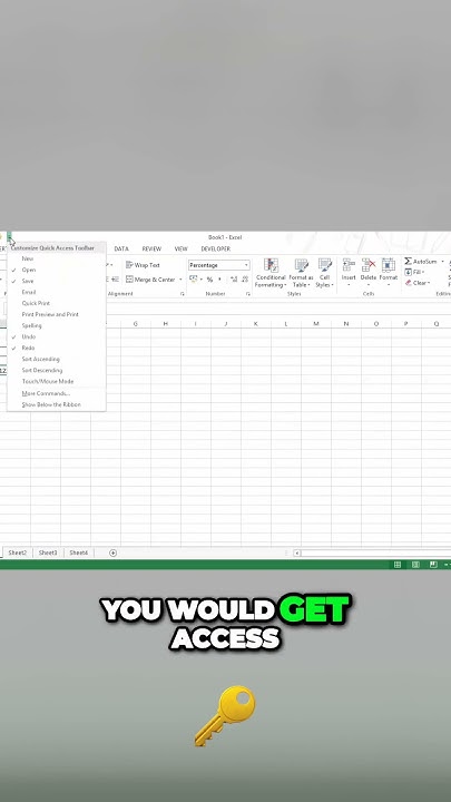 Supercharge Your Excel Skills with the Quick Access Toolbar! - YouTube