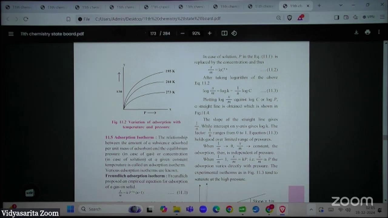 surface chemistry L-03 | 18-12-24 | Sagar Sir | Chemistry 11th B7 ...