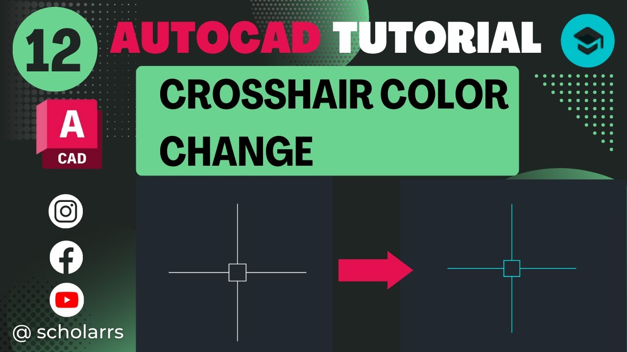 AutoCAD Cursor Setting AutoCAD Crosshair Color Change AutoCAD autocad-cursor-setting-autocad-crosshair-color-change-autocad