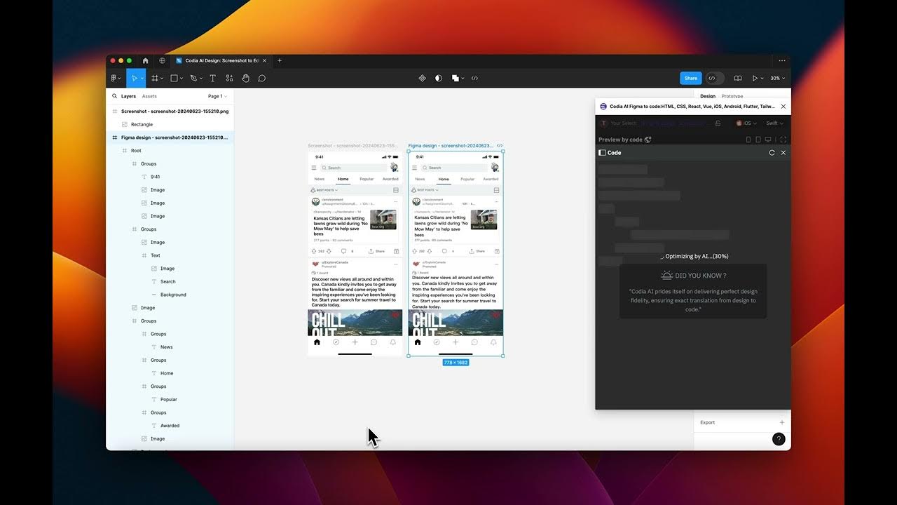 Figma to Code: Convert Reddit into code for any platform such as ...