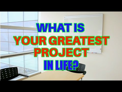 Your greatest project in life. - YouTube