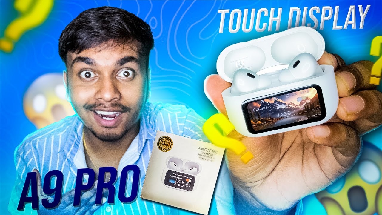 A9 Pro Airpods Unboxing | A9 Pro Airpods with Display | A9 Pro Airpods ...