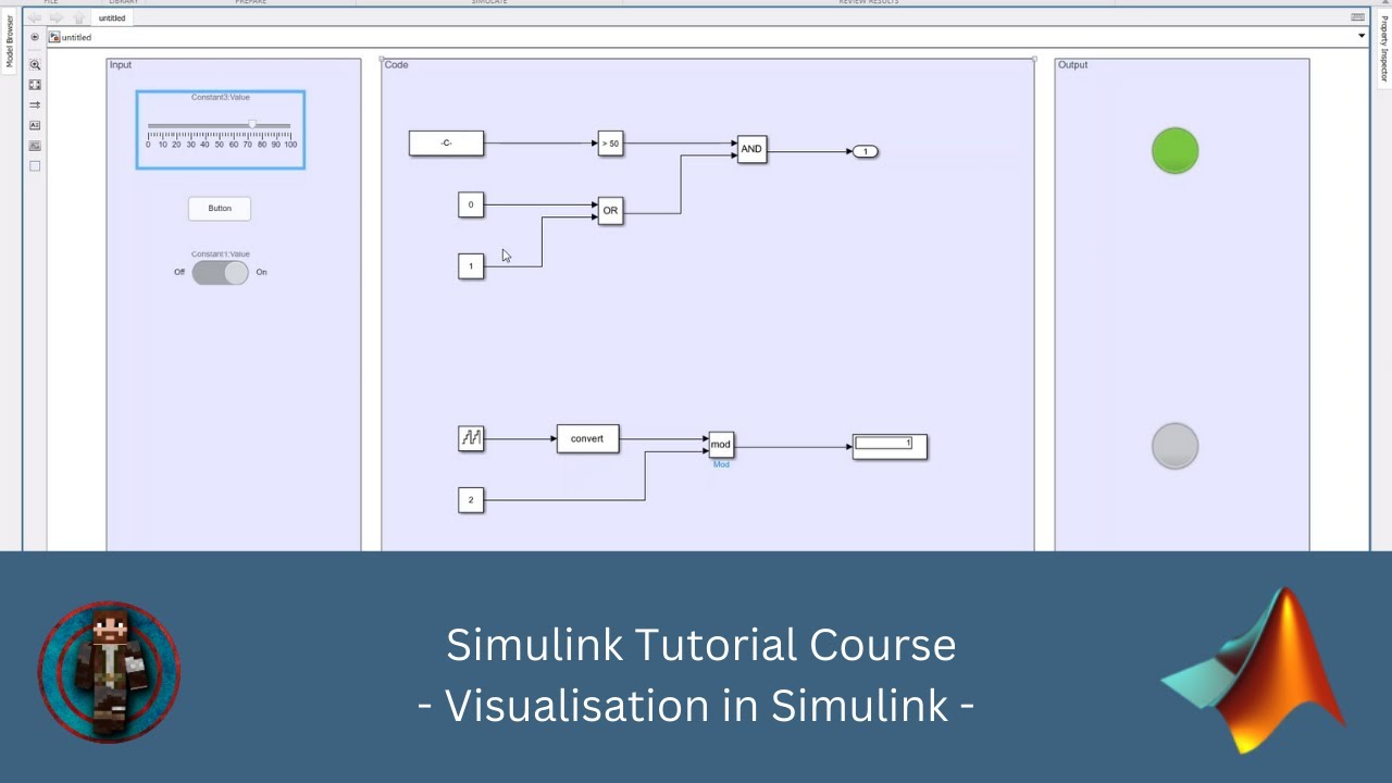 How To Code And Simulate A Visualisation In Simulink Simulink Tutorial Model And Function
